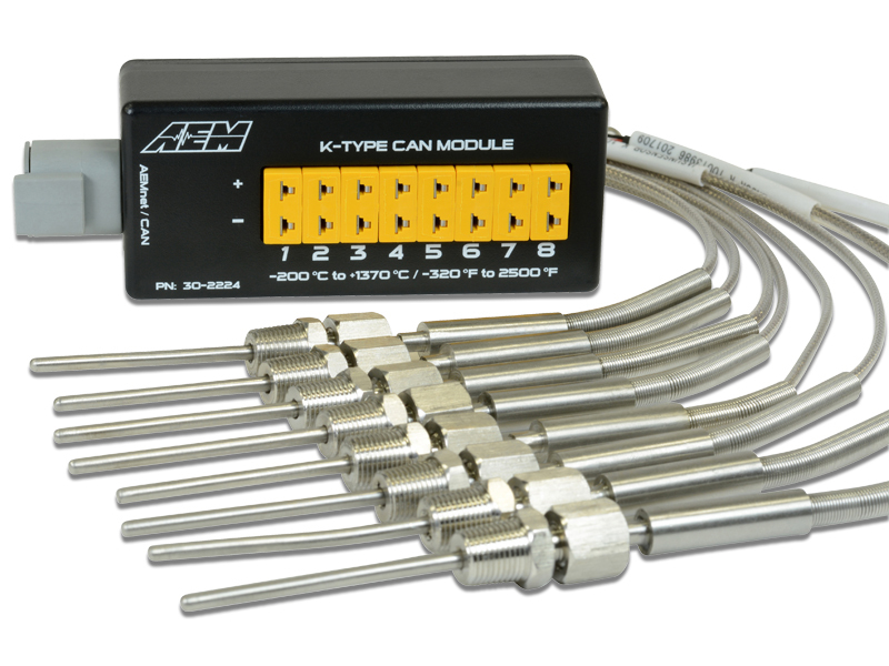 AEM 8 CHANNEL K-TYPE EGT CAN MODULE